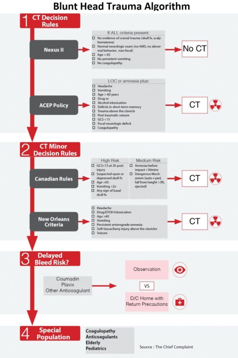 Blunt Head Trauma Algorithm - Manual of Medicine